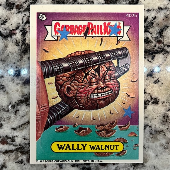 Topps | Toys | Ultra Rare 987 Topps Garbage Pail Kids Wally Walnut ...